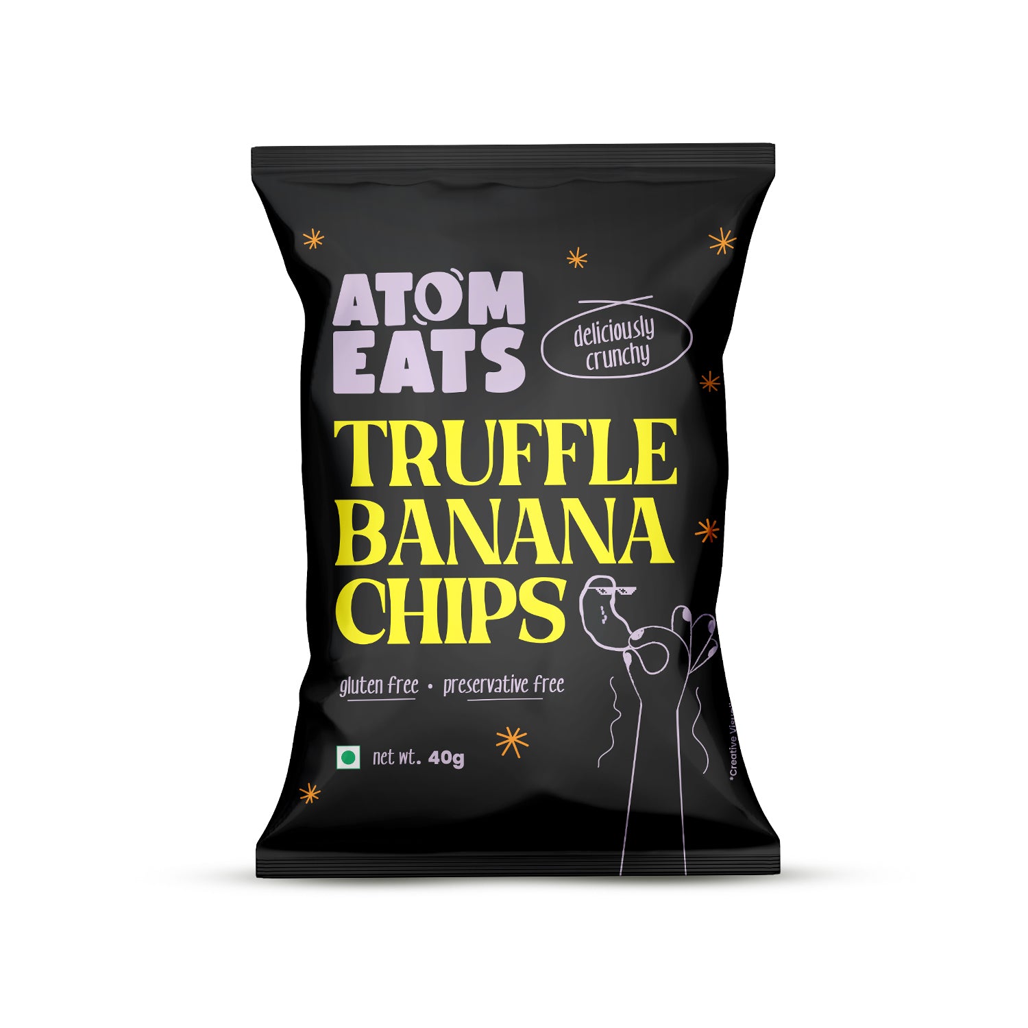 Luxurious Black Truffle & Cheese Sprinkled Banana Chips | 40g Pack by ...