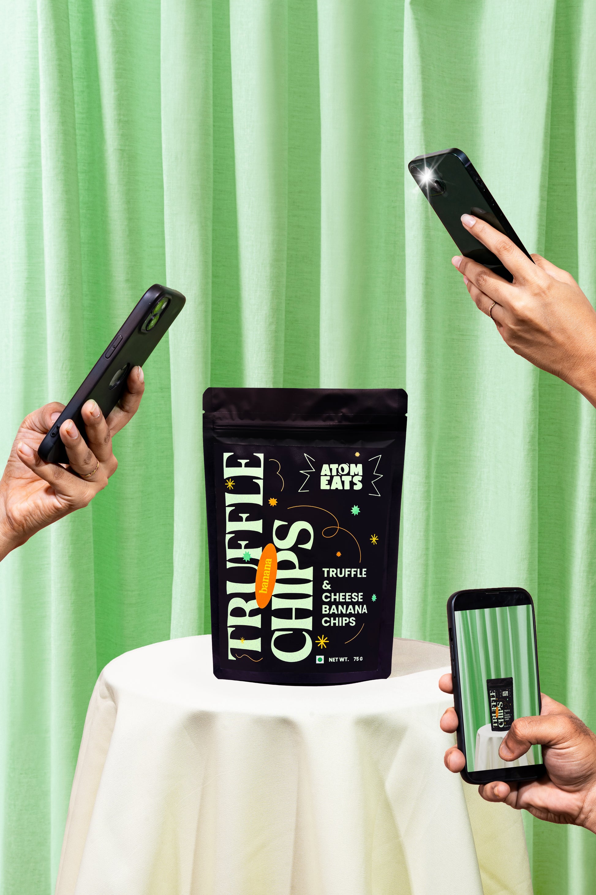 Luxurious Black Truffle & Cheese Sprinkled Banana Chips | 75g Pack by ...