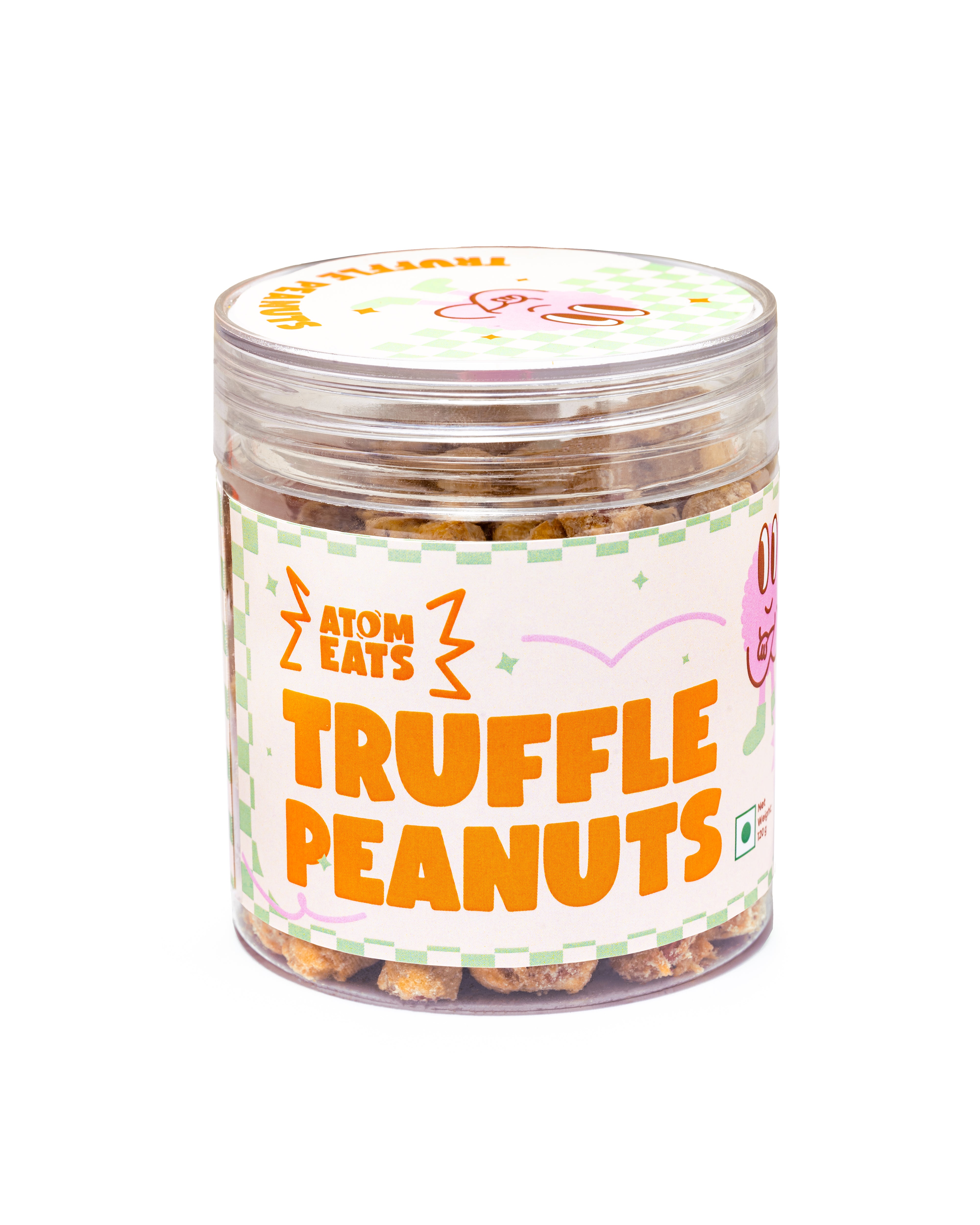 Delicious Black Truffle & Cheese Sprinkled Crunchy Peanuts | 120g Pack ...