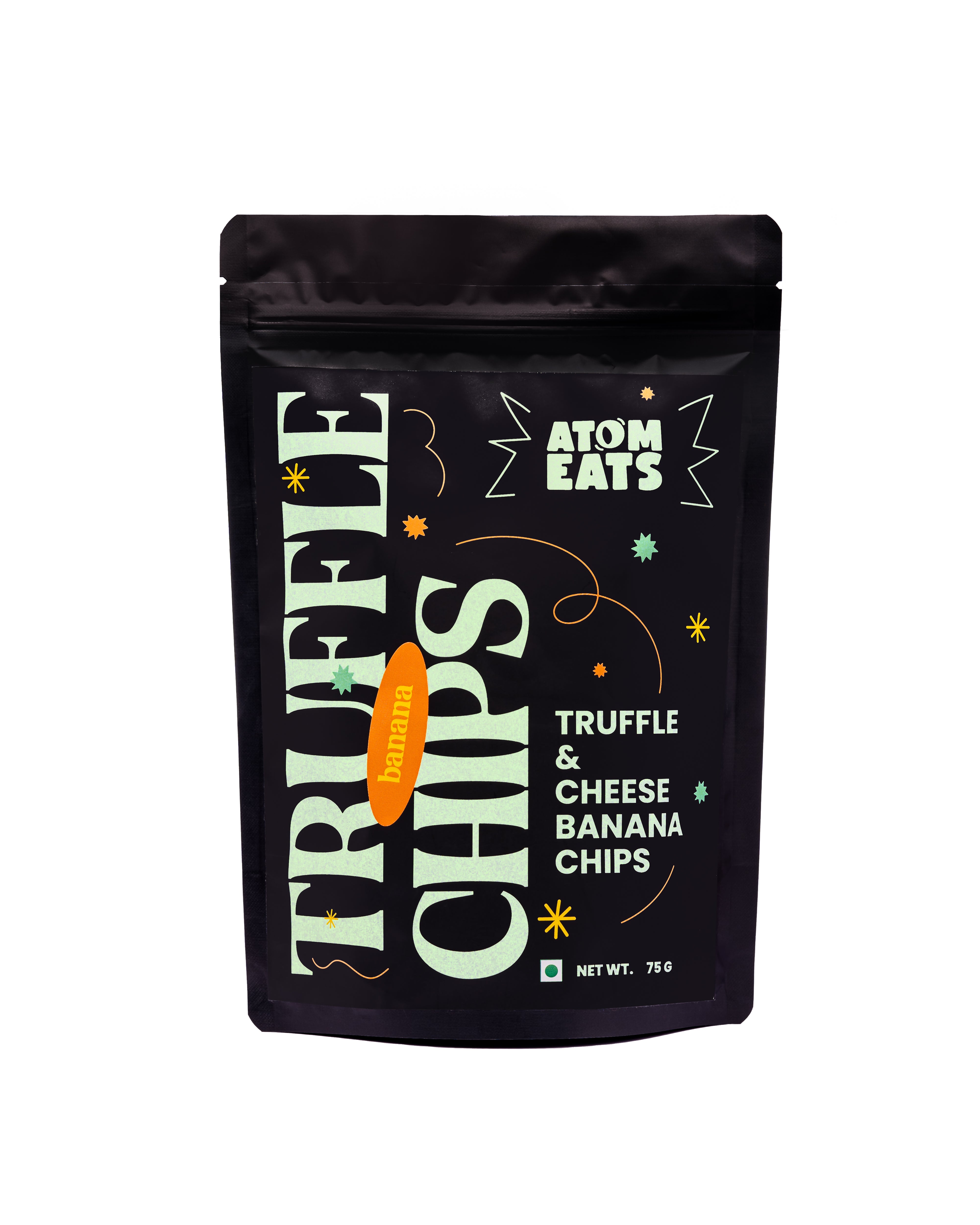 Luxurious Black Truffle & Cheese Sprinkled Banana Chips | 75g Pack by ...